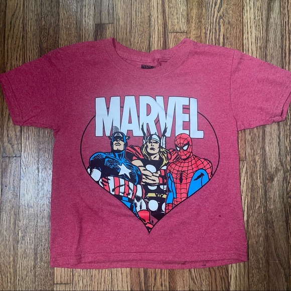 Marvel | Shirts & Tops | 5 For 25 Marvel Super Heros Graphic Tee Size S ...